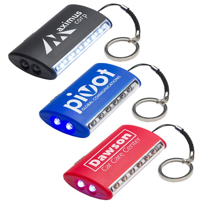 Personalized Dual LED Light Keychains