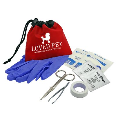 Custom Pet Care Kit with Cinch Totes - Pet Supplies