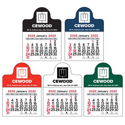 Custom Printed Small Circle Vinyl Adhesive Mini Stick Calendars - Stick ...