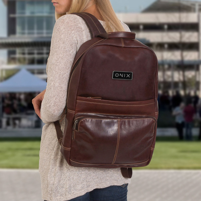 Custom Imprinted Kannah Canyon Leather Backpacks
