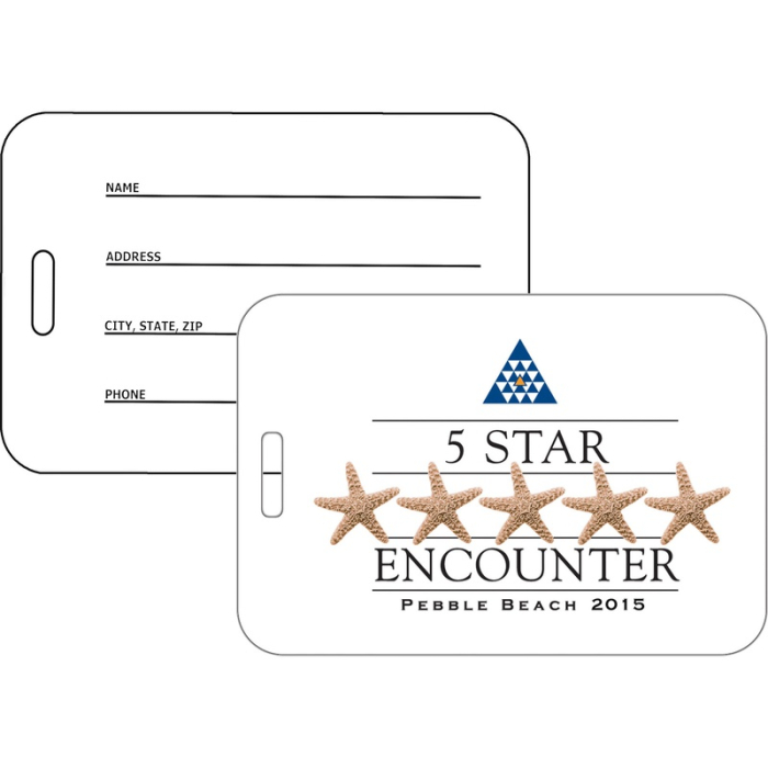 Custom Kaleidoscope 2-1/8x3-3/8 Inch Bag Tags