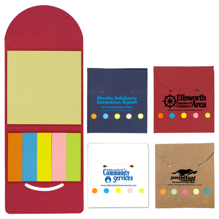 Custom Rocklin Sticky Notes and Flags Booklets