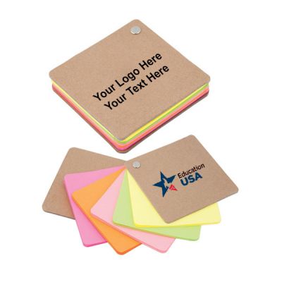 Promotional Recycled Cardboard Pivot Pad – Neon Colors - Notepads