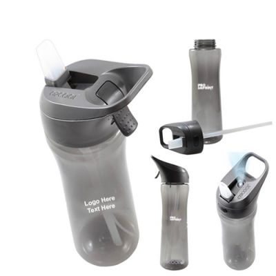 Promotional 24 Oz O2 Cool Ergo Bottle with Brighton Mist N Sip Top ...