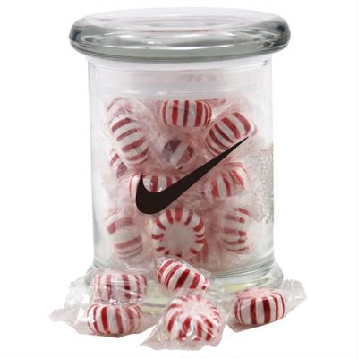 Custom Printed 8 Oz Abbot Glass Jar with Starlight Peppermint - Jars