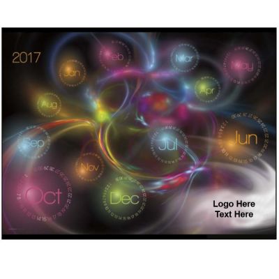 Promotional Logo Contemporary Glow In The Dark Calendar - Glow Products