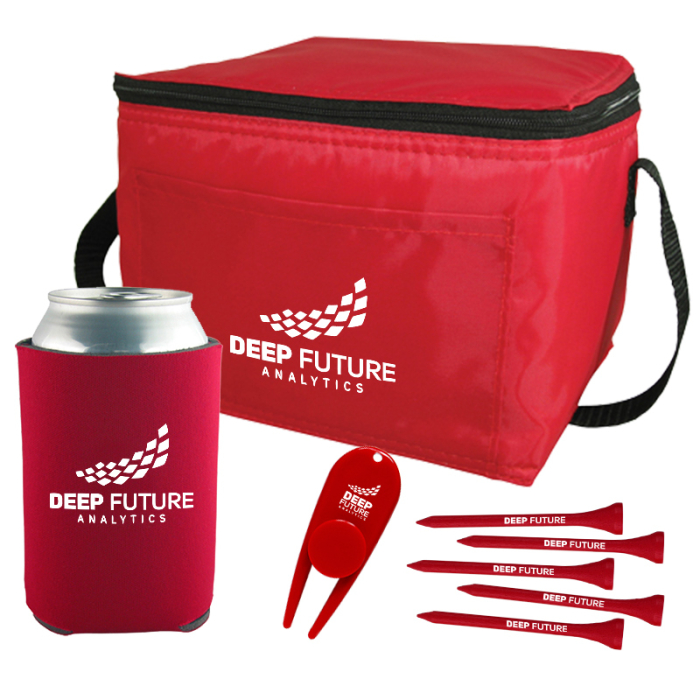 Customized Six Pack Cooler Golf Kits