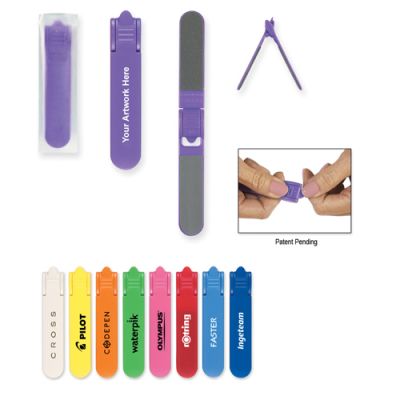 Promotional Folding Nail File In Sleeve - Emery Boards/Nail Files