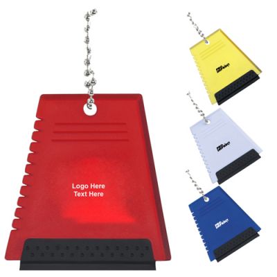 Custom Imprinted Mini Plastic Ice Scraper Keychains - Plastic Keychains