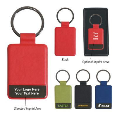 Custom Imprinted Expedition Key Tags - Leather Keychains