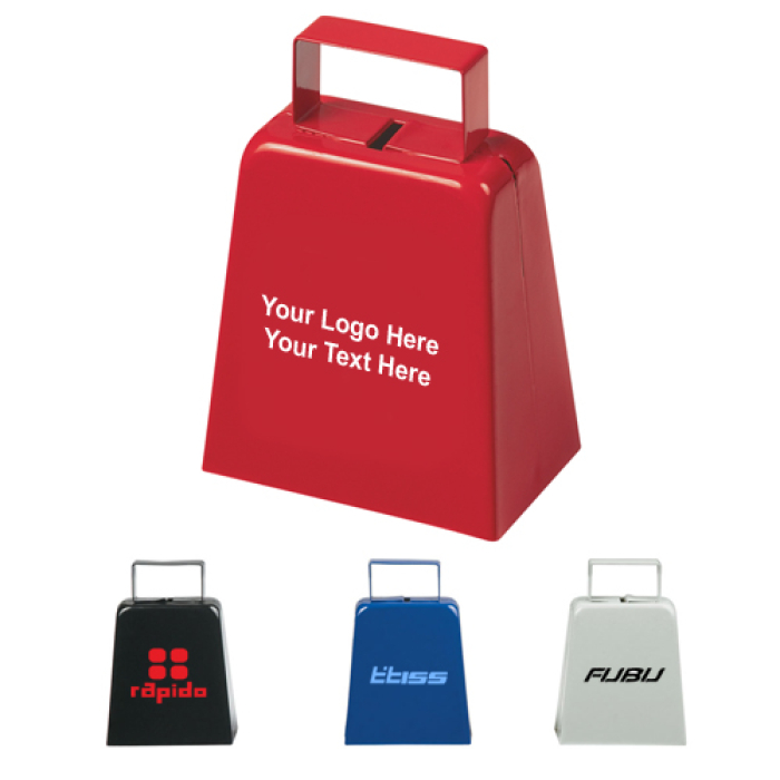 Custom Printed Large Cow Bells - Noisemakers
