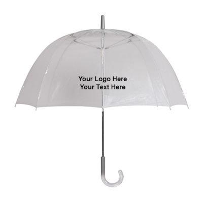 48 Inch Arc Custom Clear Umbrellas - Umbrellas