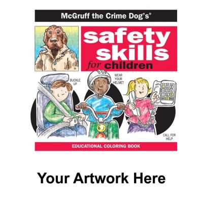 Promotional Coloring Books-Safety Skills For Children - Child Safety