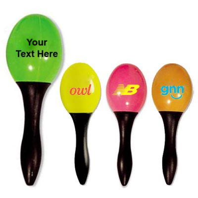 Promotional Mini Assorted Neon Maracas - Maracas