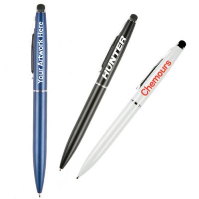 Custom Printed Twist Action Stylus Pen with 3 Colors - Stylus Pens & Tools