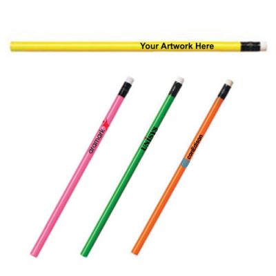 Personalized Neon Buy Write Pencil With High Density White Rubber ...