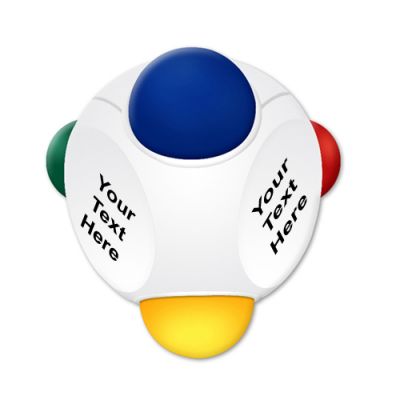 Promotional Crayo-Quad Crayon Pyramid - Crayons